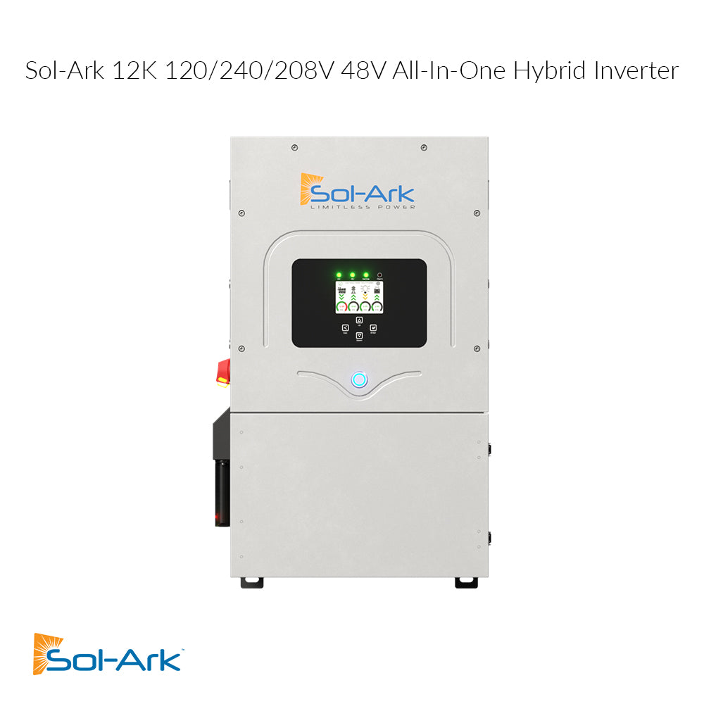 SOL-ARK 12K-2P 12kW 120/240/208 48V All-In-One Pre-Wired Hybrid Solar ...