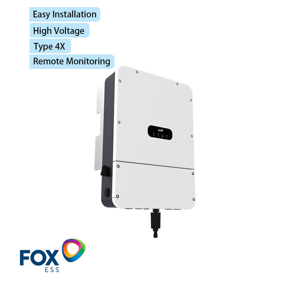 FOX H1-9.6-US 9.6kW Split-Phase Hybrid Inverter | 14.4kW PV Input | Co ...