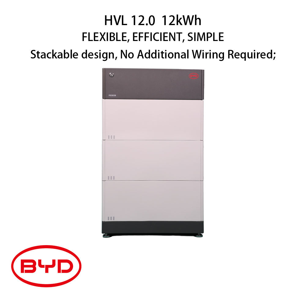 BYD BATTERY-BOX Premium HVL High-Voltage Battery System | 12.0kWh | Co ...