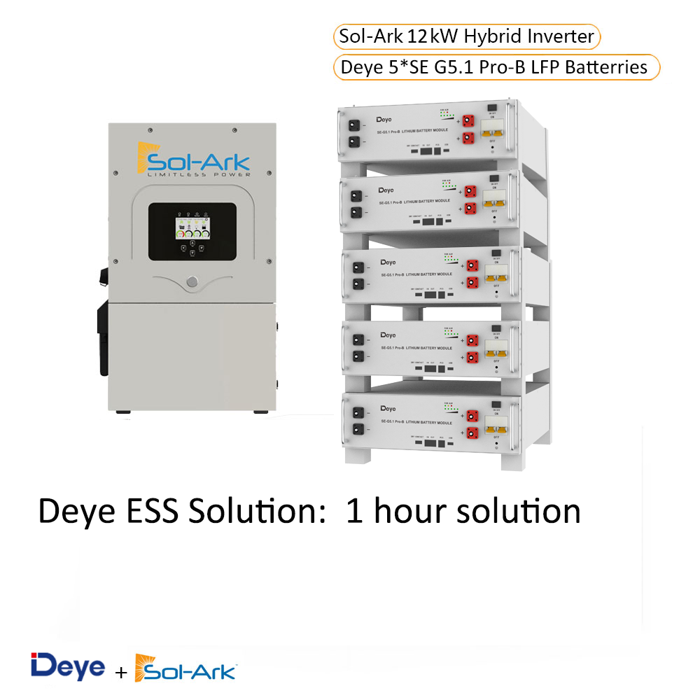 Spring SE Residential ESS Solution: Deye SE-G5.1 Pro-B 5.12kWh LFP Rac – self2solar