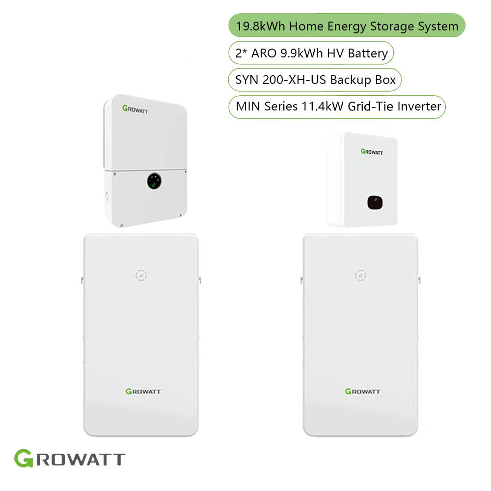 Growatt Home Energy Storage System | MIN 11400TL-XH-US 11.4kW Storage ...