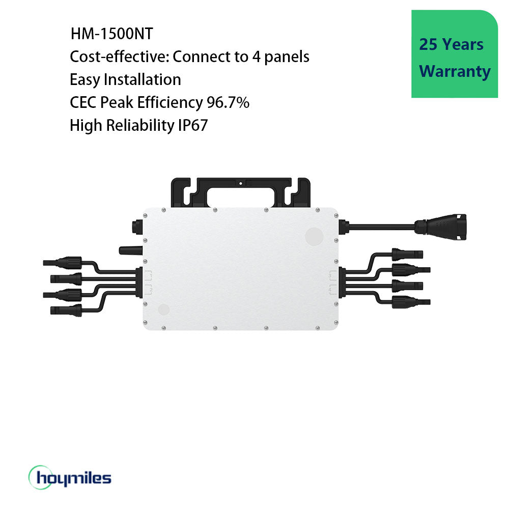Hoymiles HM-1500NT 4-in-1 Microinverter | Module Power 300-505W+ | Pea ...